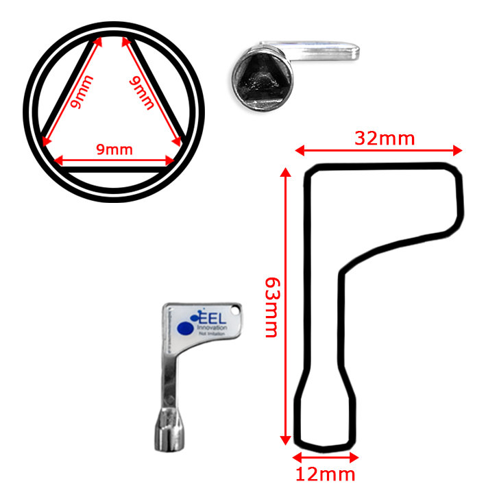 Euro Short Key - Elevator Equipment