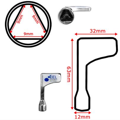 Euro Short Key - Elevator Equipment