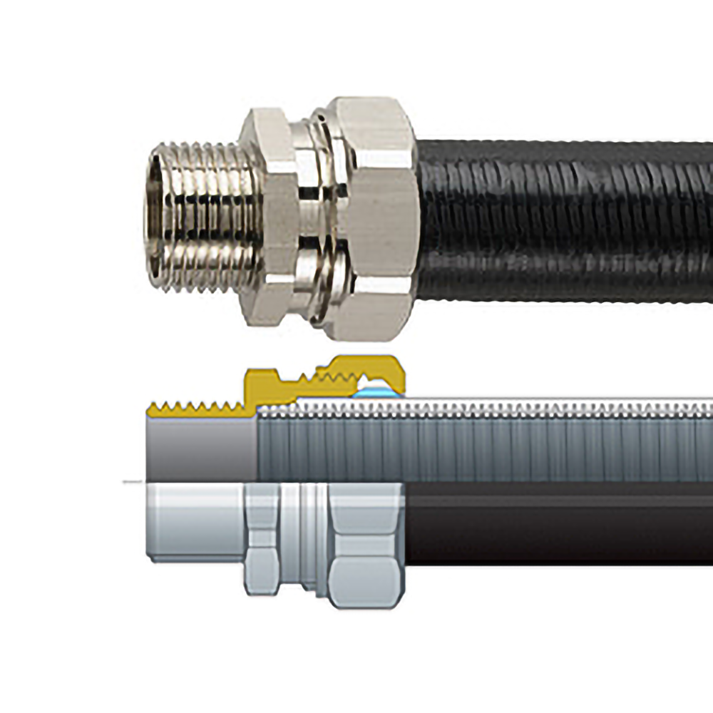 LFHP Metallic Pliable Conduit C Type Fitting - Elevator Equipment