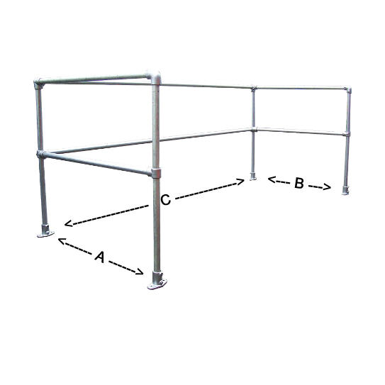 Standard Car Top Guard Rail Kits - Elevator Equipment