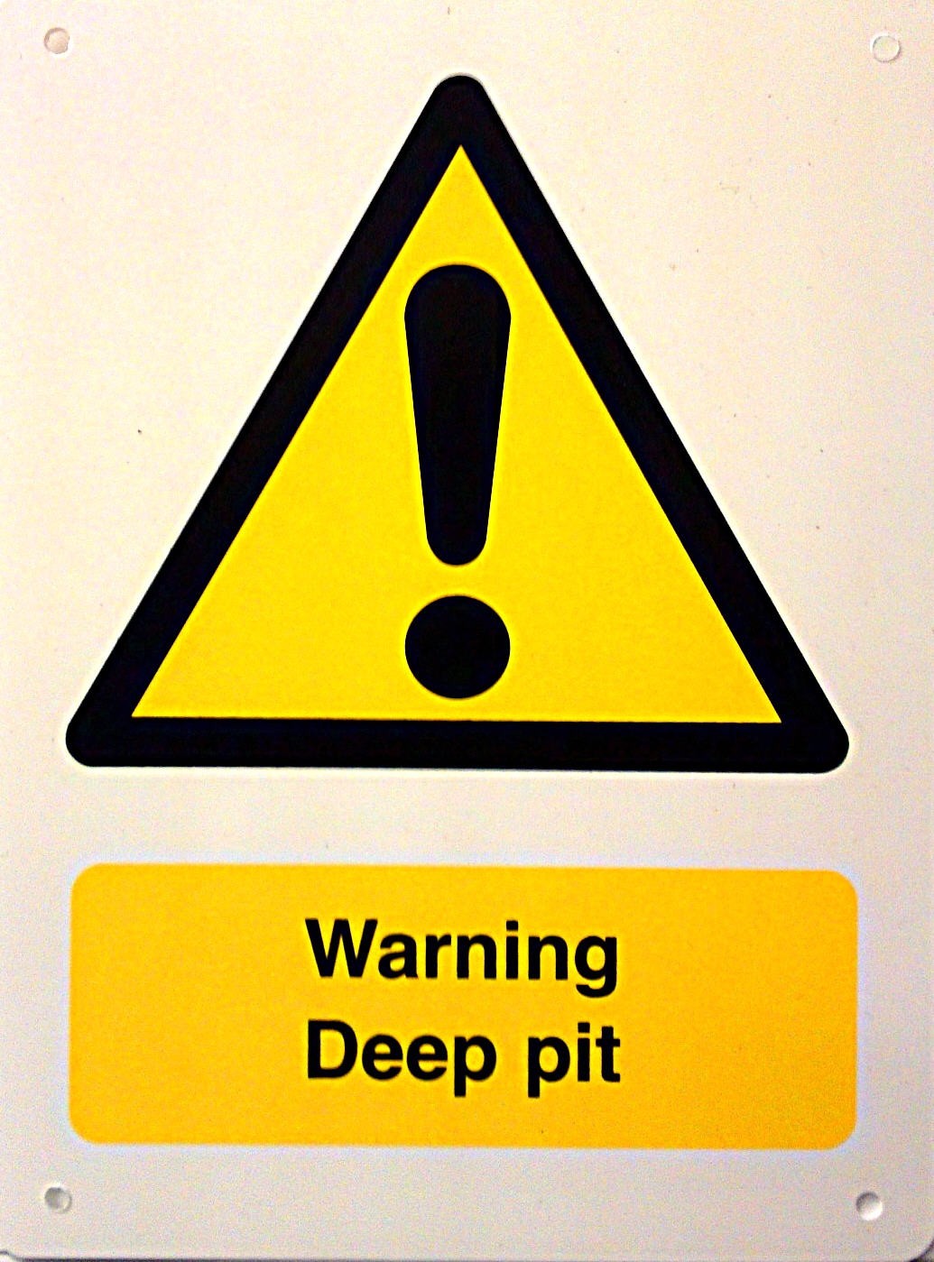 Deep Pit Notice - Elevator Equipment