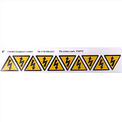 Self Adhesive Electric Labels - Elevator Equipment